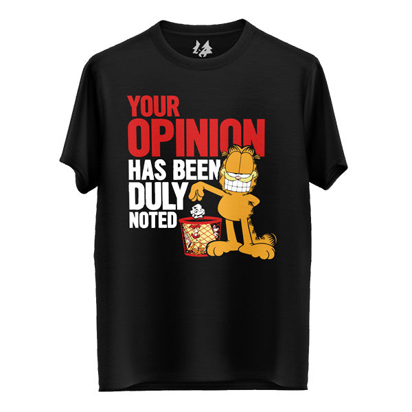Garfield Opinion Noted T-Shirt | Trinidad and Tobago — Fan Zone