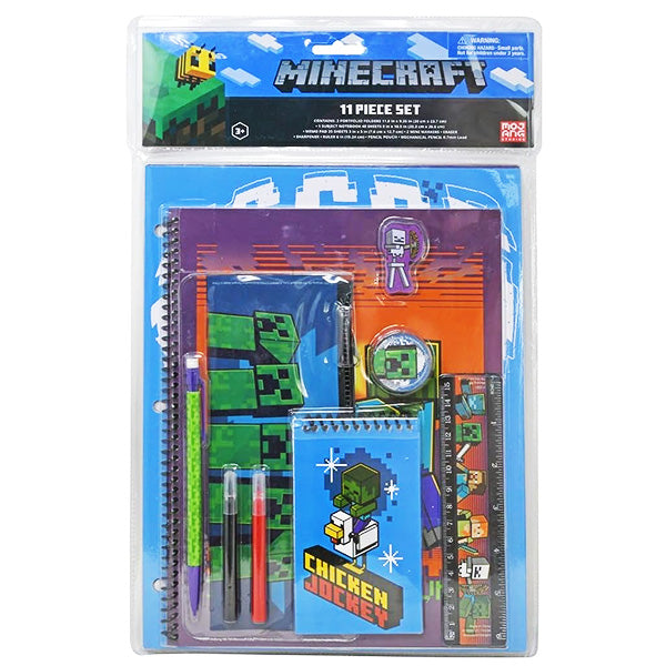 Minecraft 11 Piece Stationery Set | Trinidad and Tobago — Fan Zone